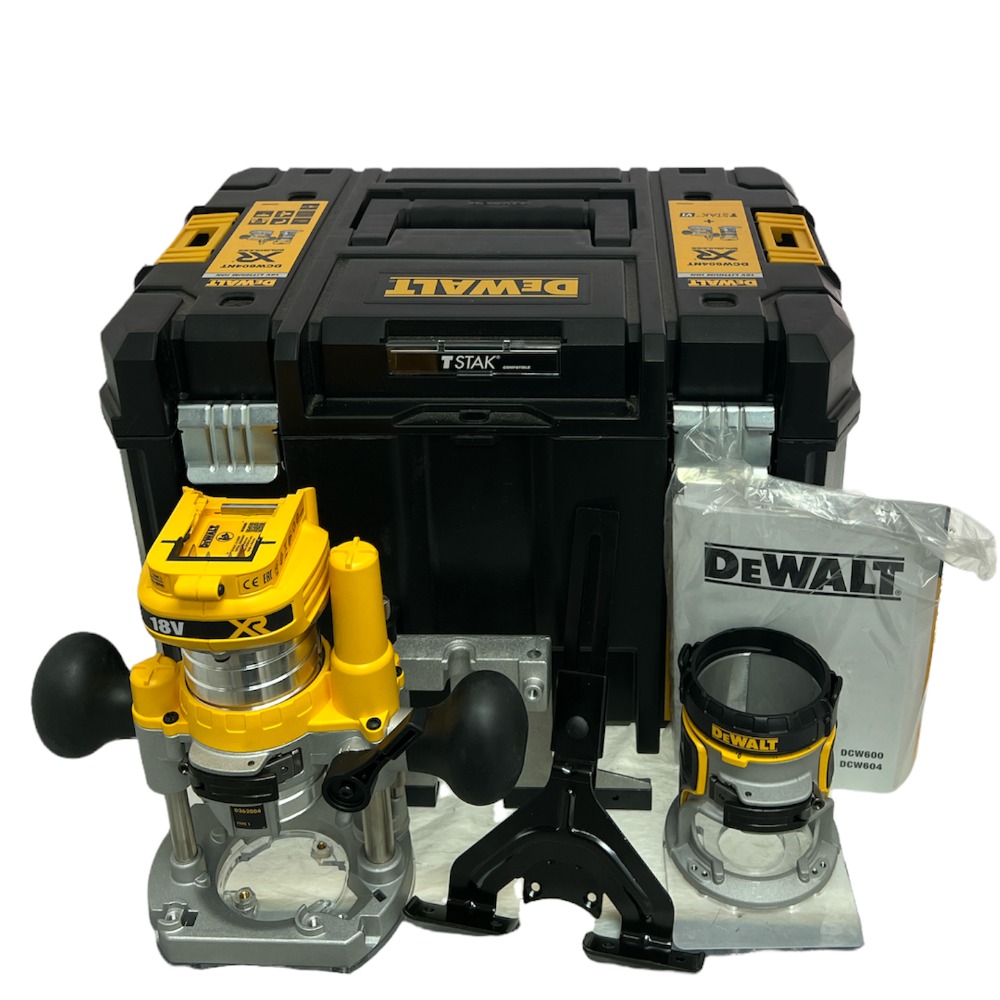 Pre-owned DeWalt DCW604NT 18V XR Li-Ion Cordless Brushless 1/4" Router ...